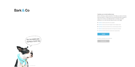 12 Great Unsubscribe Page Examples