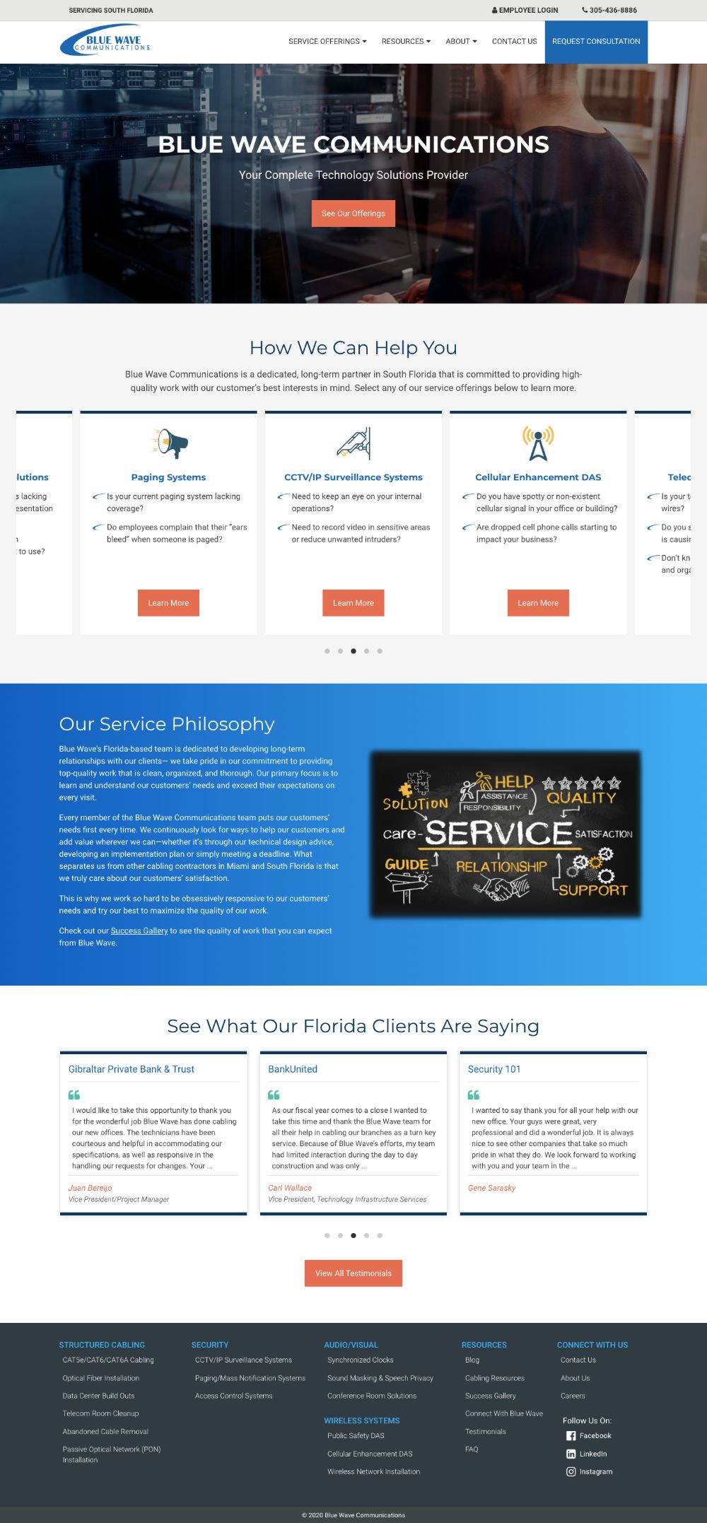 Website Design Portfolio | Blue Wave | Bluleadz Inbound Agency