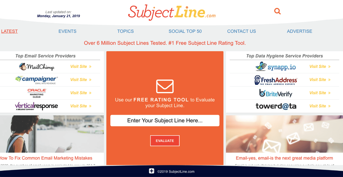 Blog | 15 Free Email Subject Line Generators and Testers (+ Examples)
