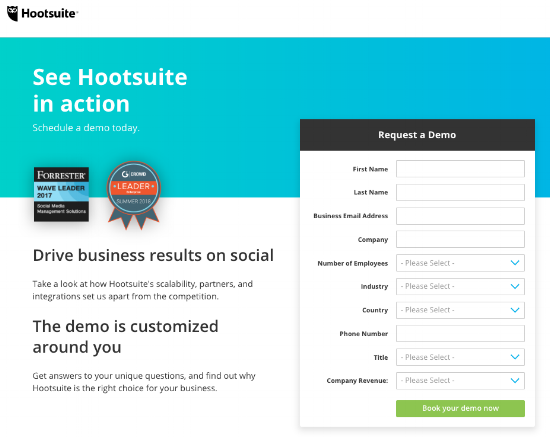 6 Kickass 'Request a Demo' Page Examples